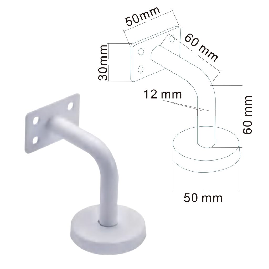 Stair Handrail Fittings PVC Handrail Accessory PVC Handrail Support ...
